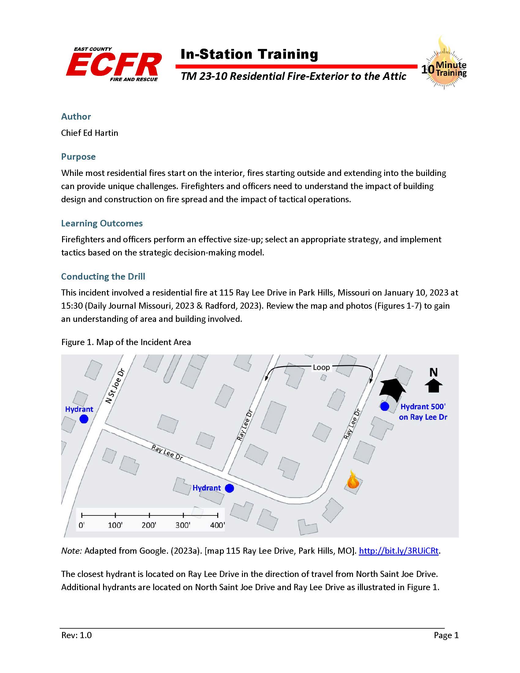 23-10 Residential Fire Exterior to the Attic – Command Competence