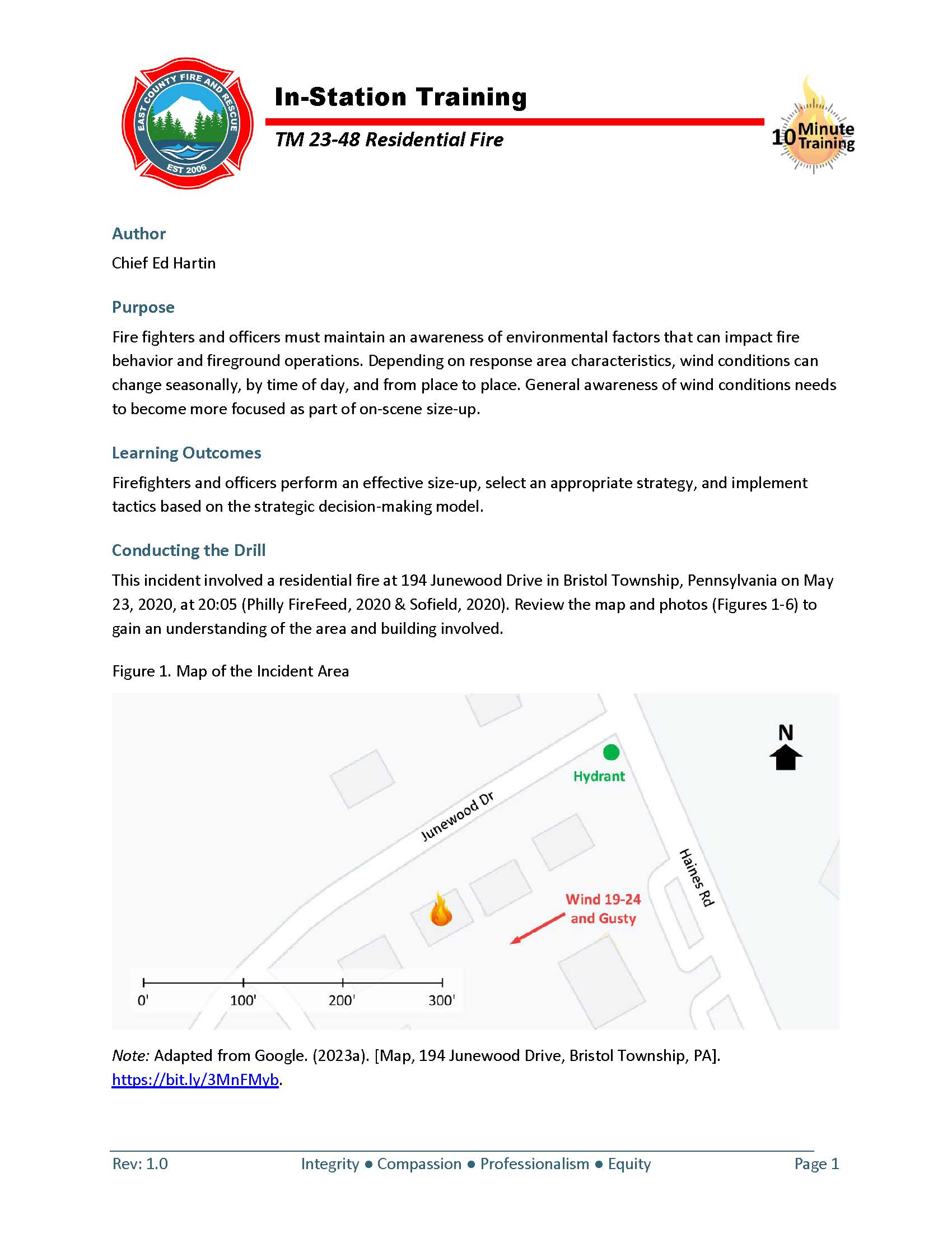 23-48 Residential fire – Command Competence