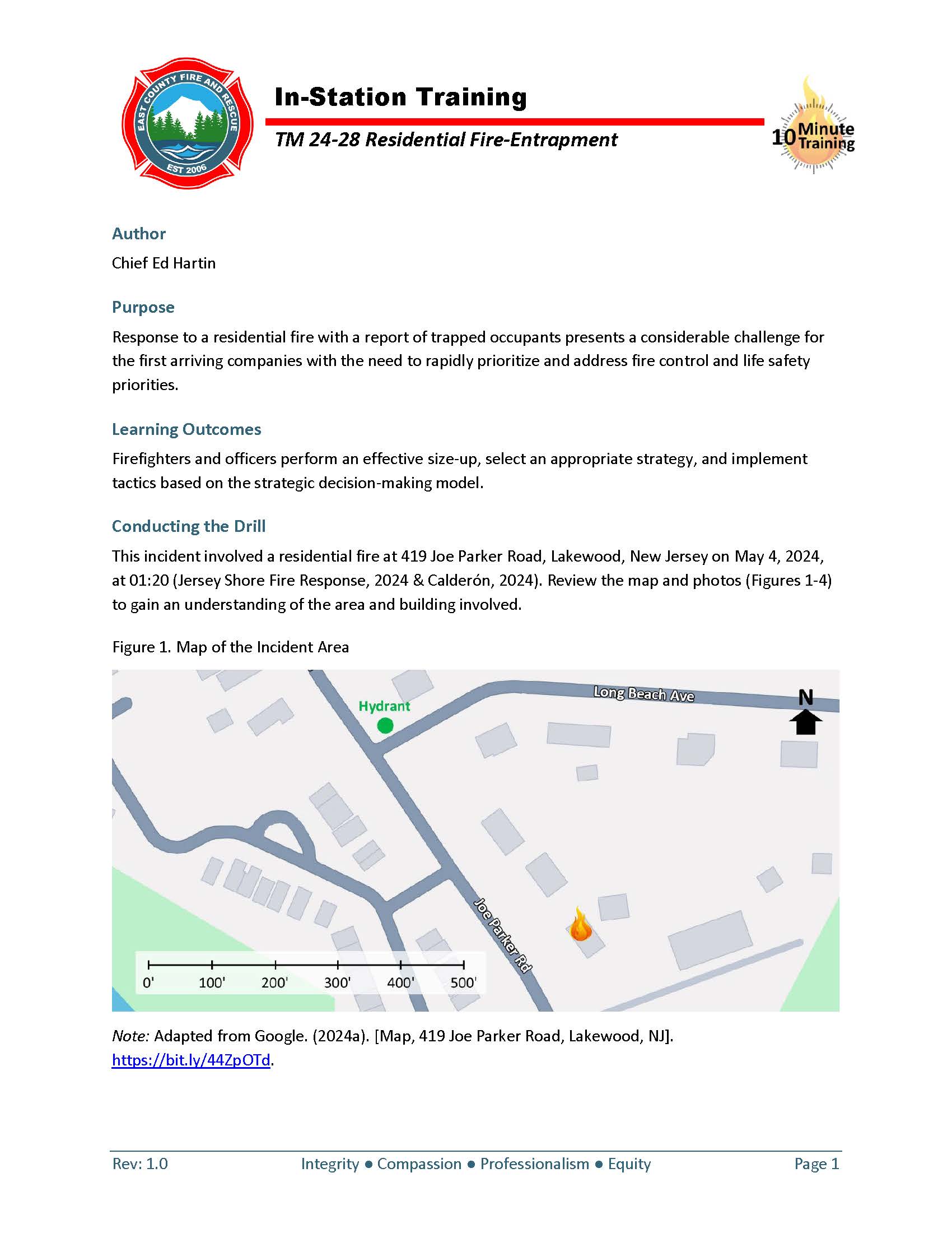 24-28 Residential Fire-Entrapment - 10-Minute Training Tactical ...