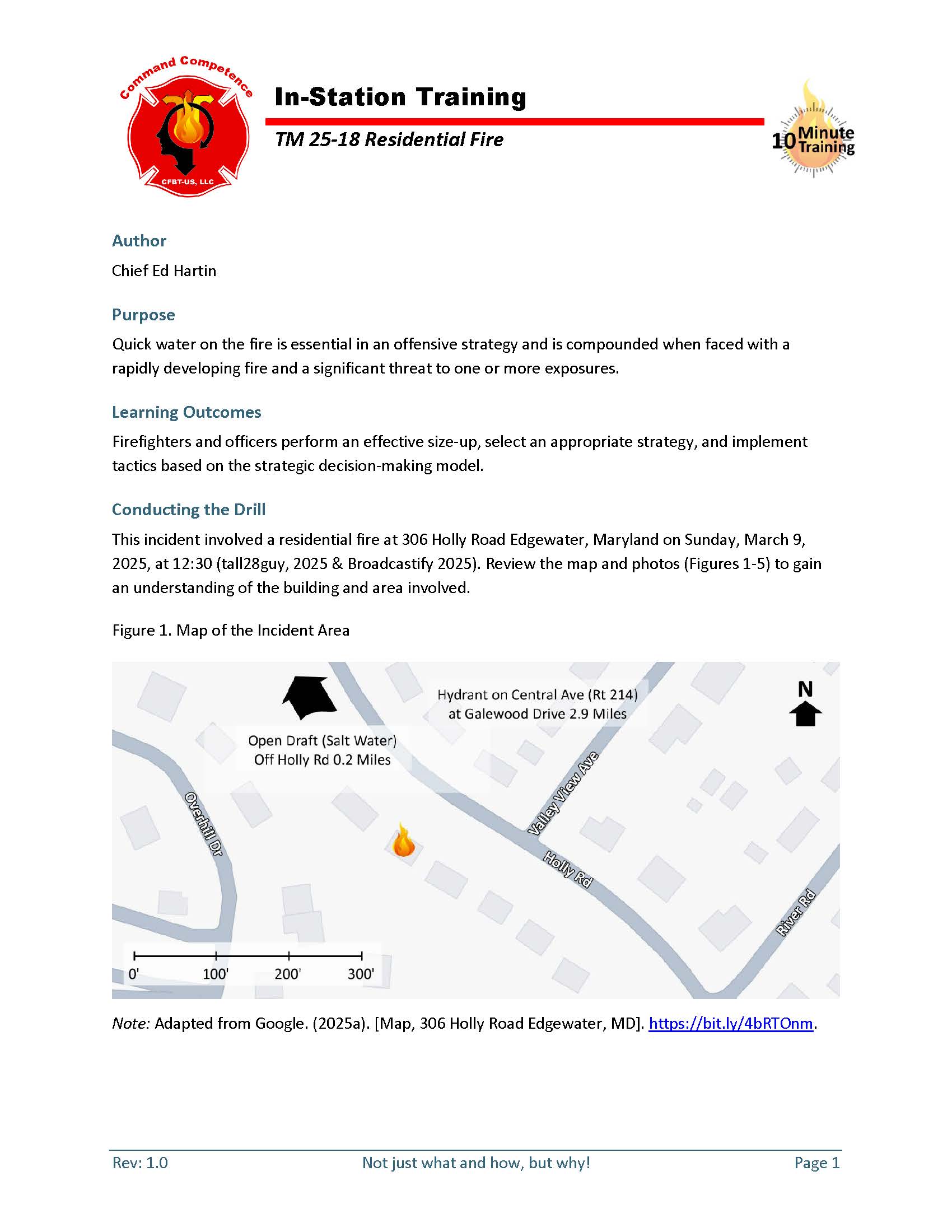 25-18 Residential Fire - 10-Minute Training Tactical Decision Game