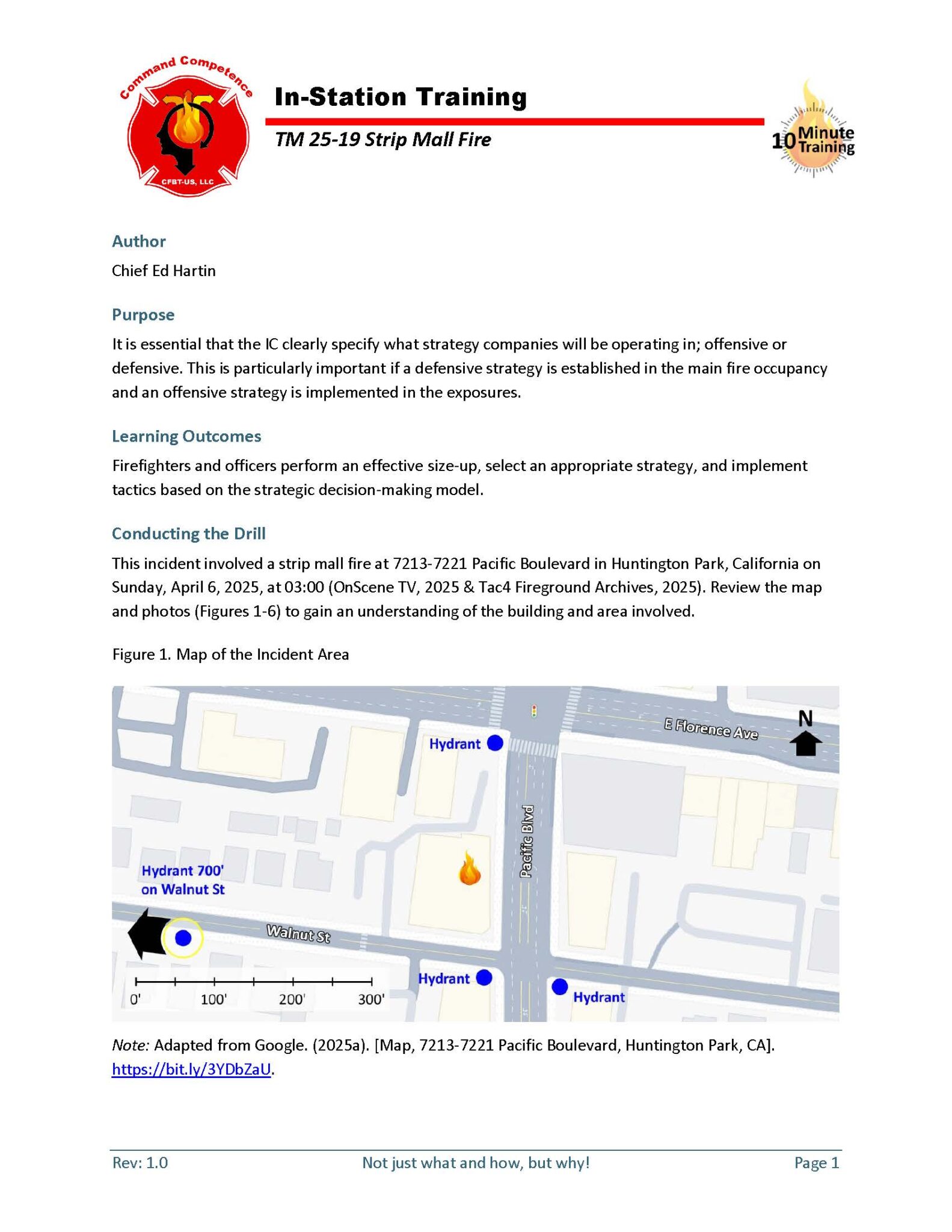 25-19 Strip Mall Fire – Command Competence